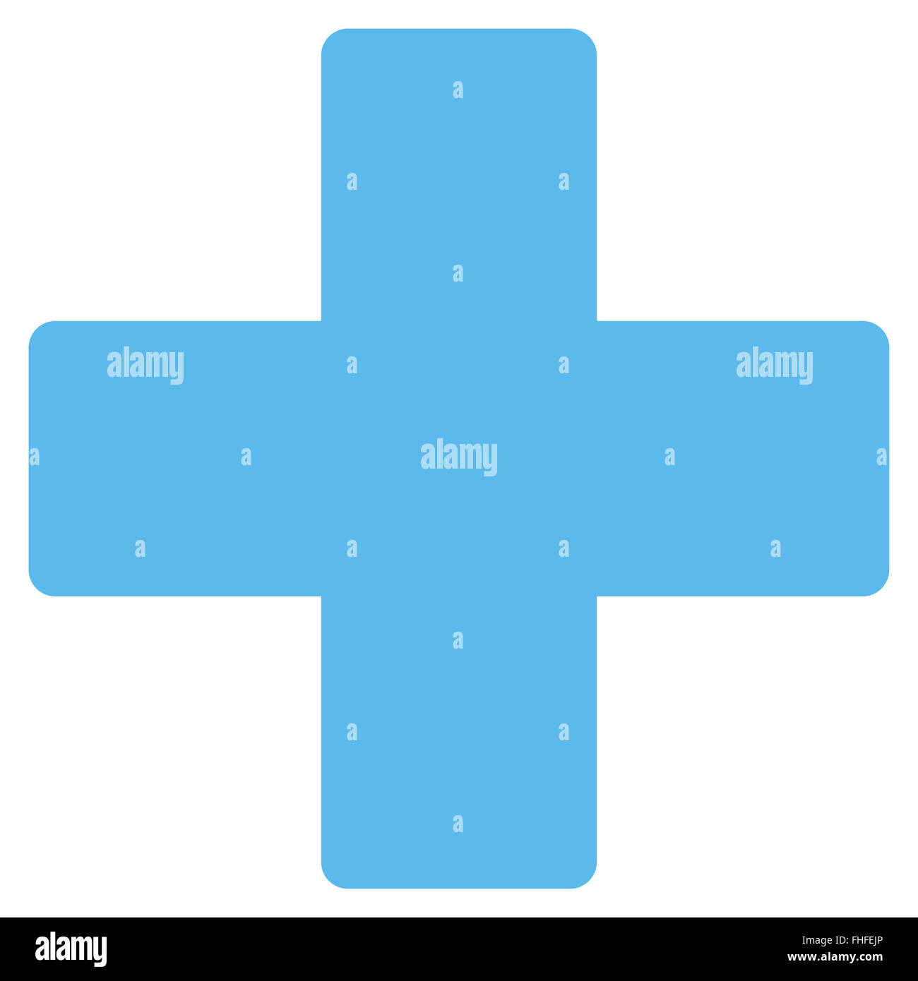 Plus flat blue color icon Stock Photo - Alamy