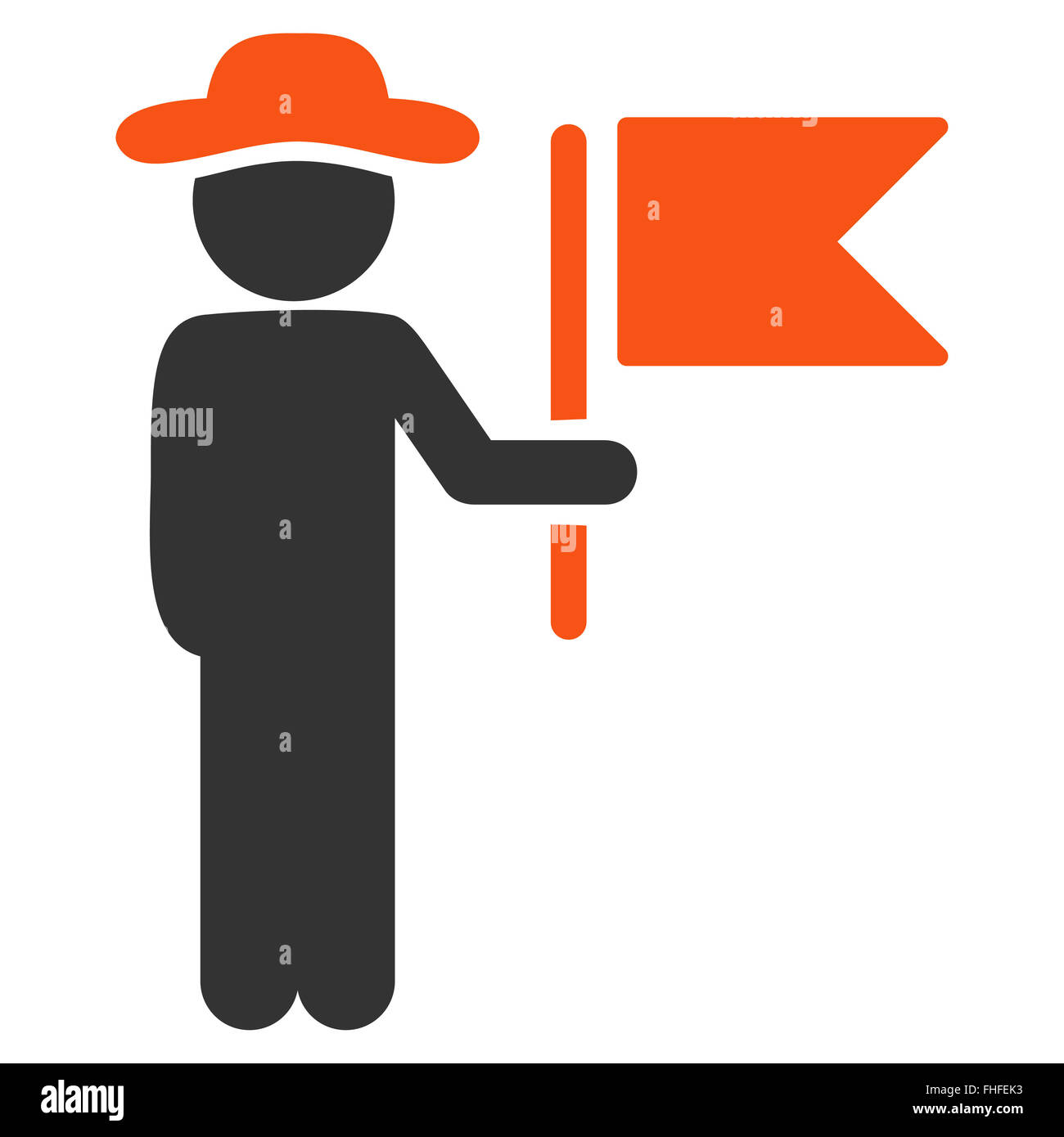 Male Commander Icon Stock Photo - Alamy