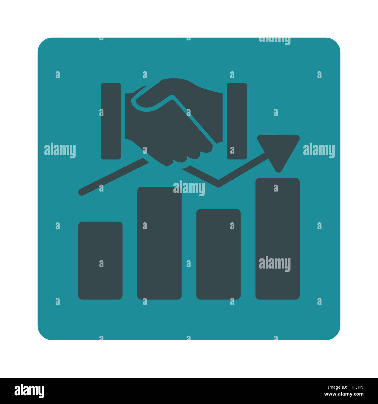 Acquisition Graph Icon Stock Photo - Alamy