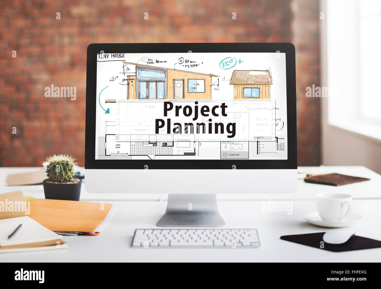 Project Planning Construction Design Blueprint Concept Stock Photo - Alamy