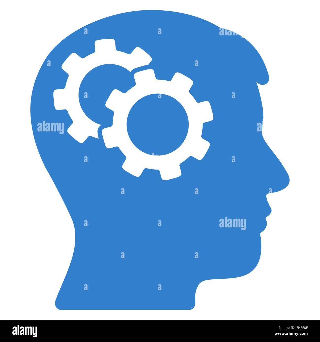 Intellect Flat Icon Stock Photo - Alamy