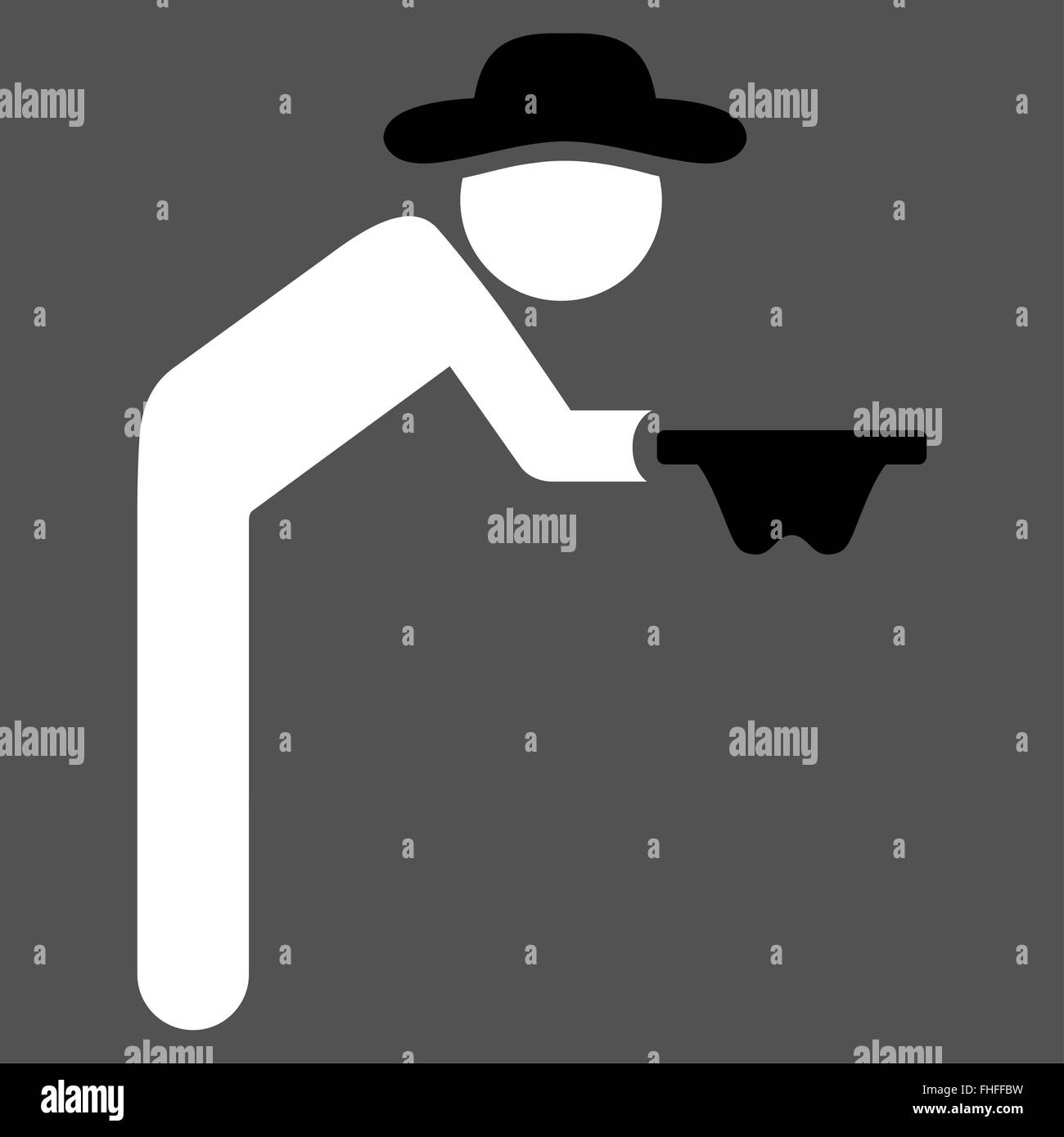 Male Beggar Icon Stock Photo - Alamy