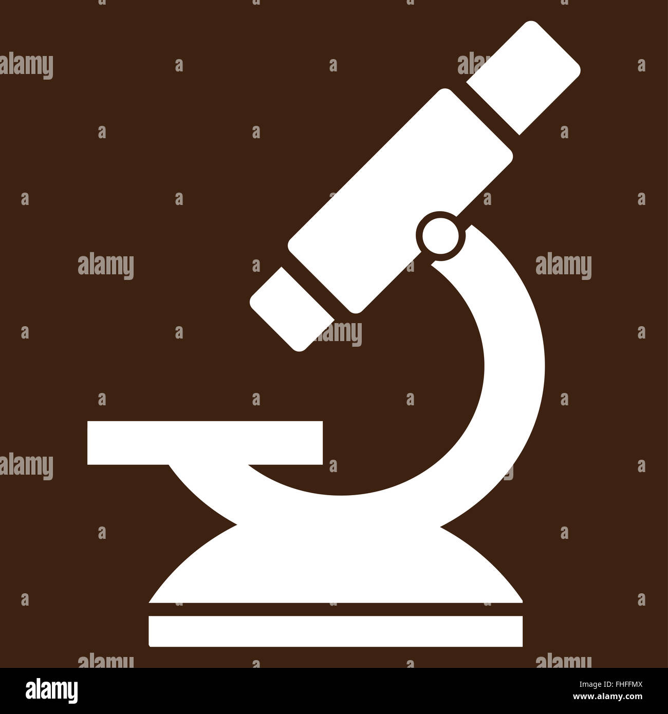 Microscope Flat Icon Stock Photo - Alamy