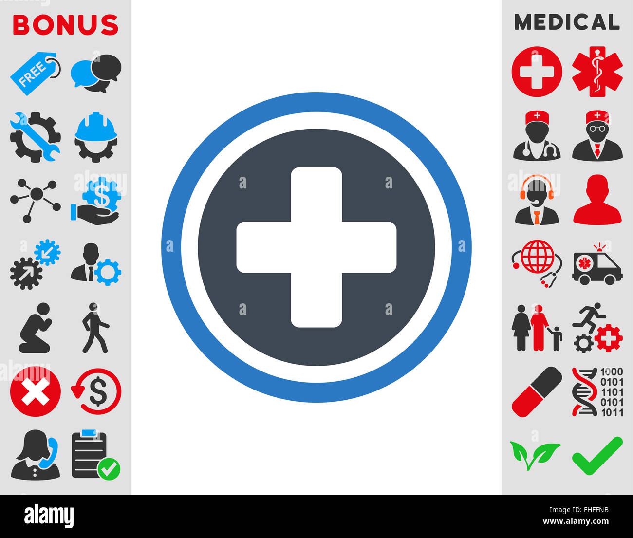 Rounded Cross Icon Stock Photo - Alamy
