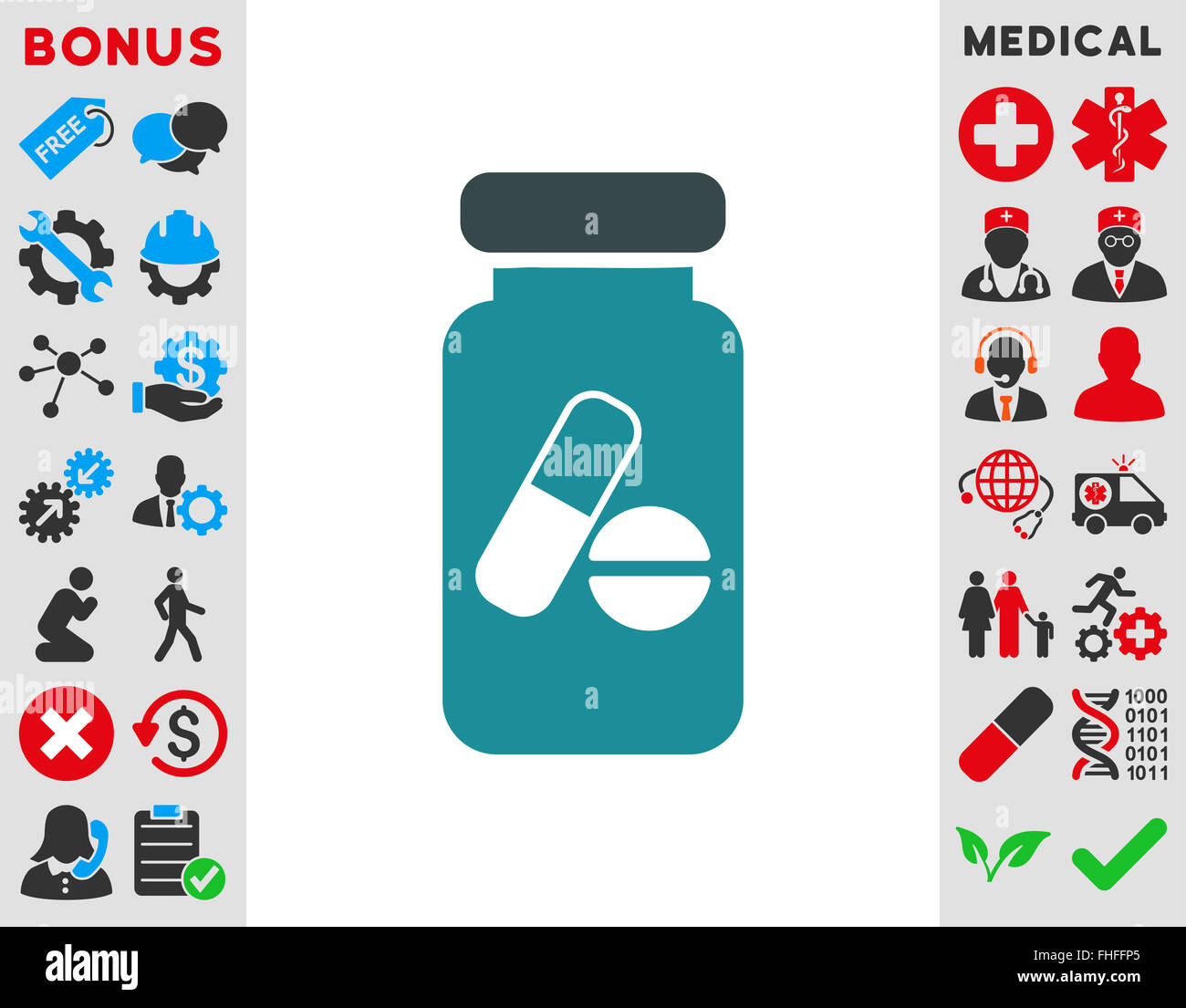 Drugs Phial Icon Stock Photo - Alamy