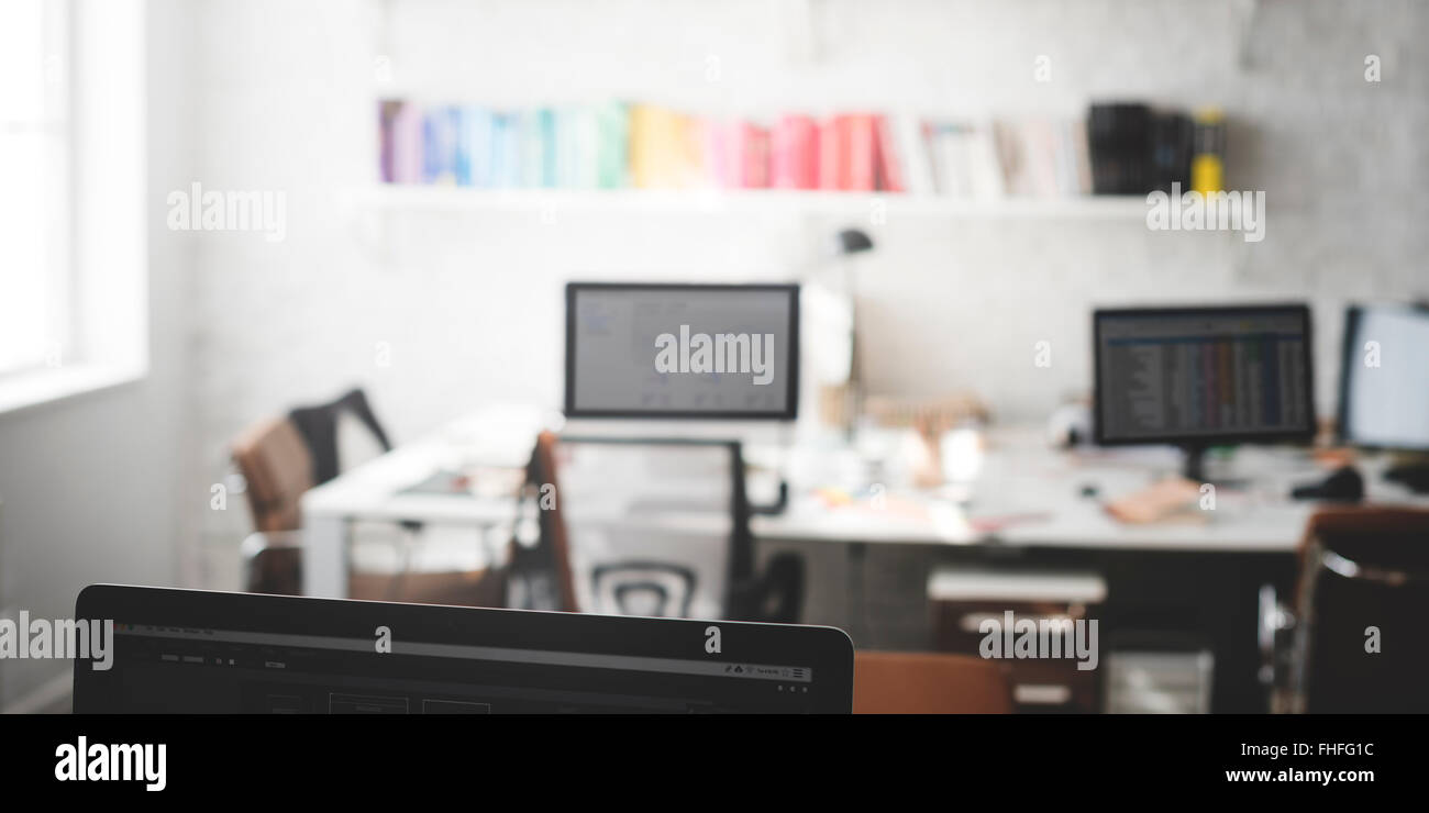 Workplace Place of Work Office Interior Concept Stock Photo - Alamy