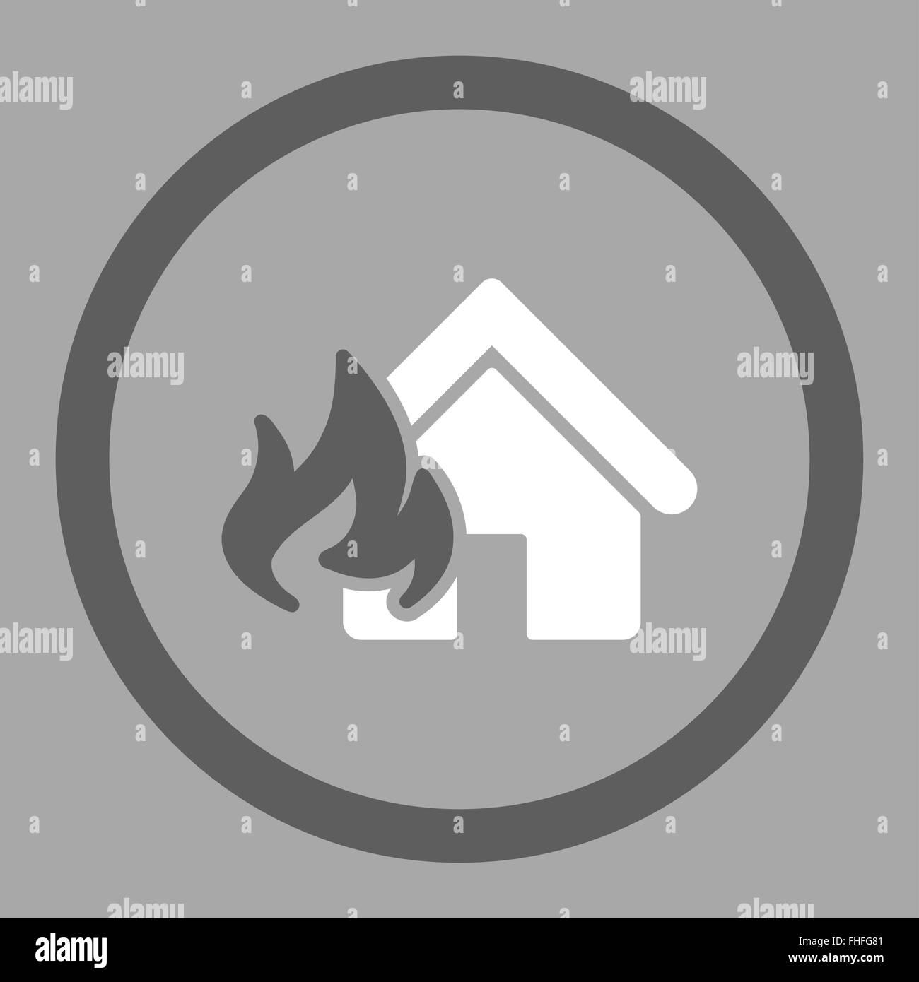 Fire Damage icon Stock Photo - Alamy