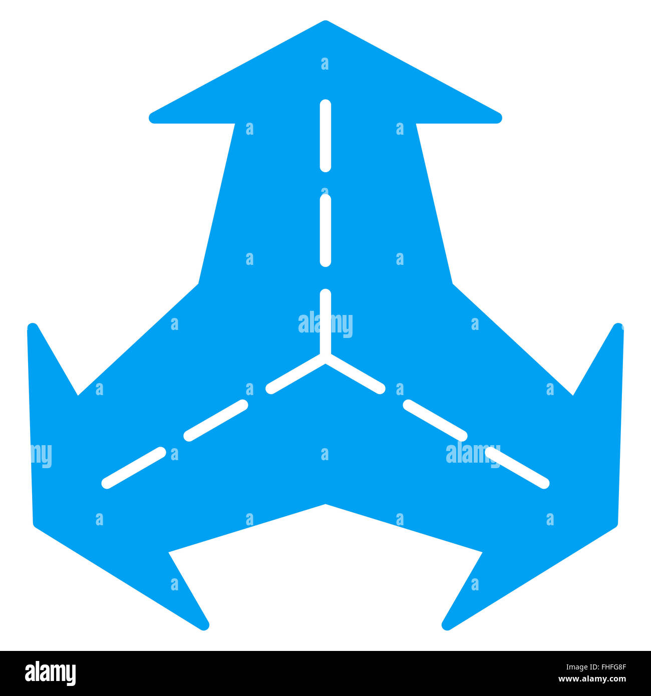 Intersection Directions Icon Stock Photo - Alamy