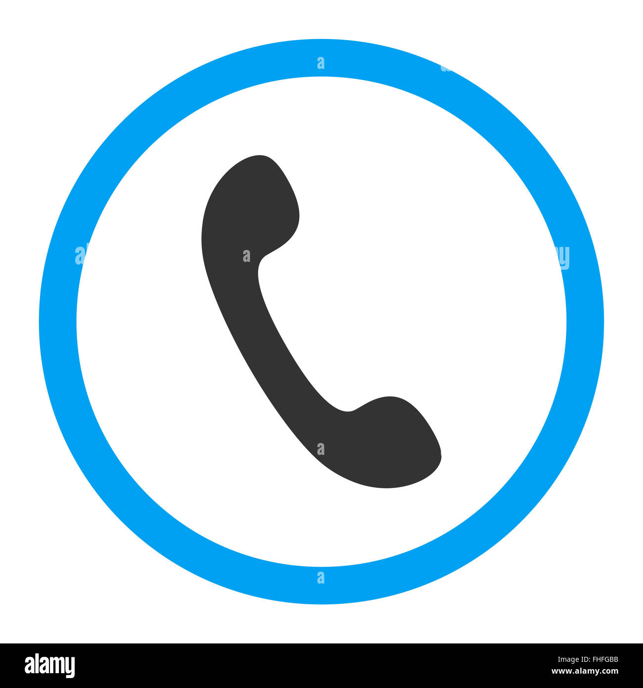 Phone flat blue and gray colors rounded raster icon Stock Photo - Alamy