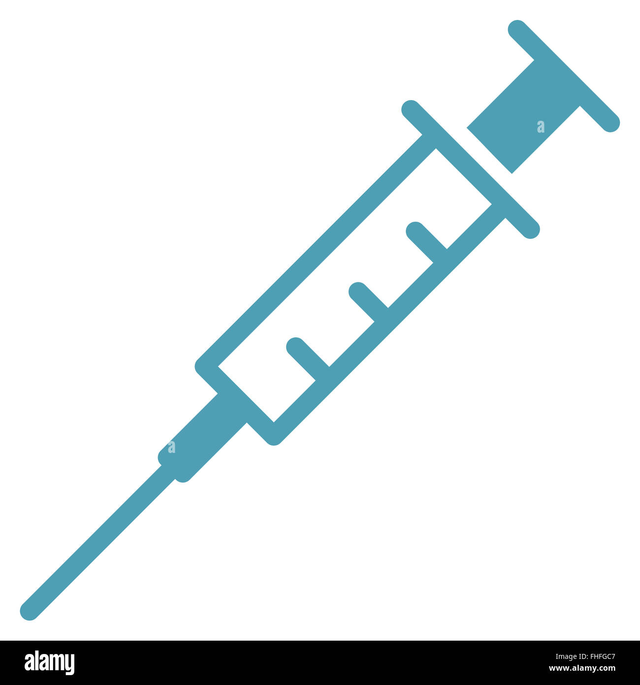 Empty Syringe Flat Icon Stock Photo - Alamy