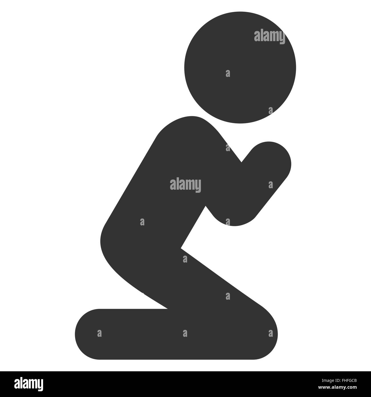 Child Pray Icon Stock Photo - Alamy