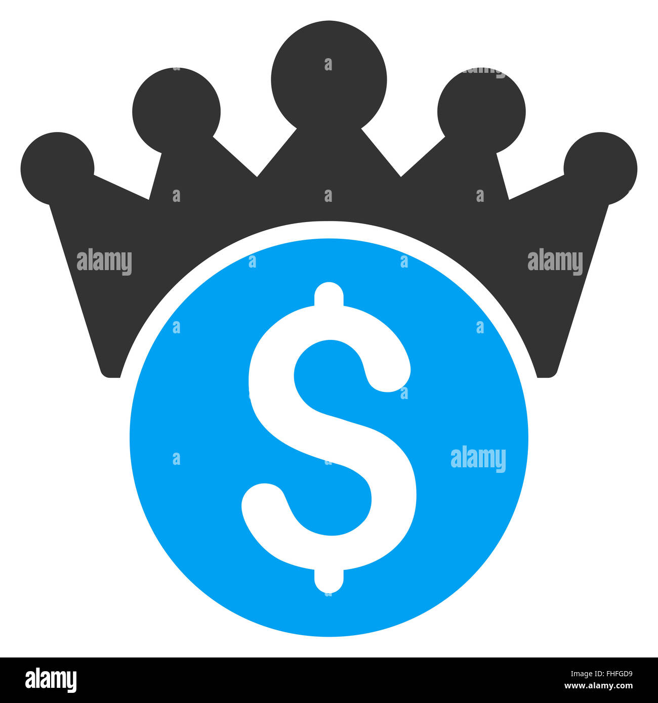 Financial Power Icon Stock Photo - Alamy