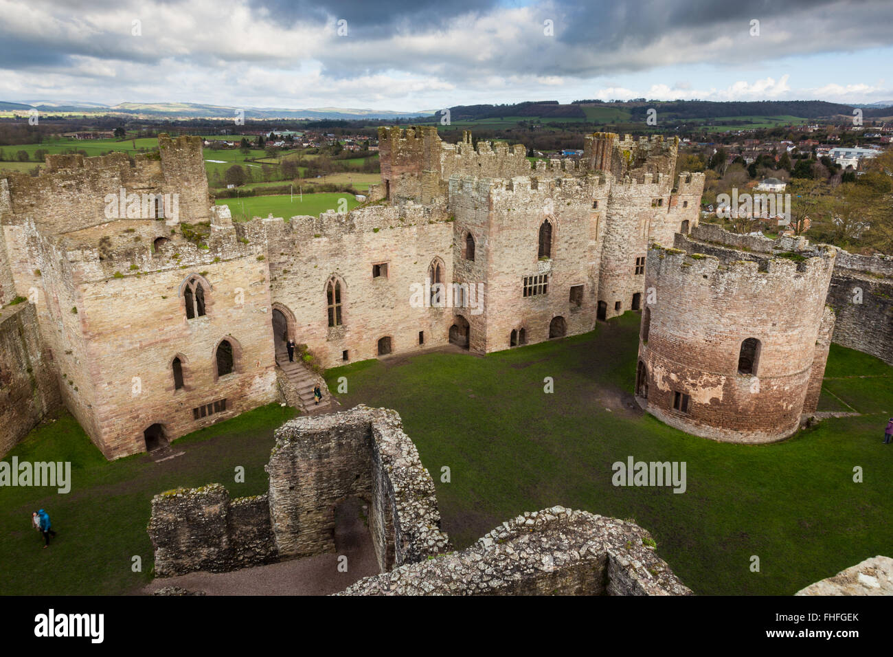 Ludlow Castle, Ludlow, Shropshire, England, UK Stock Photo - Alamy