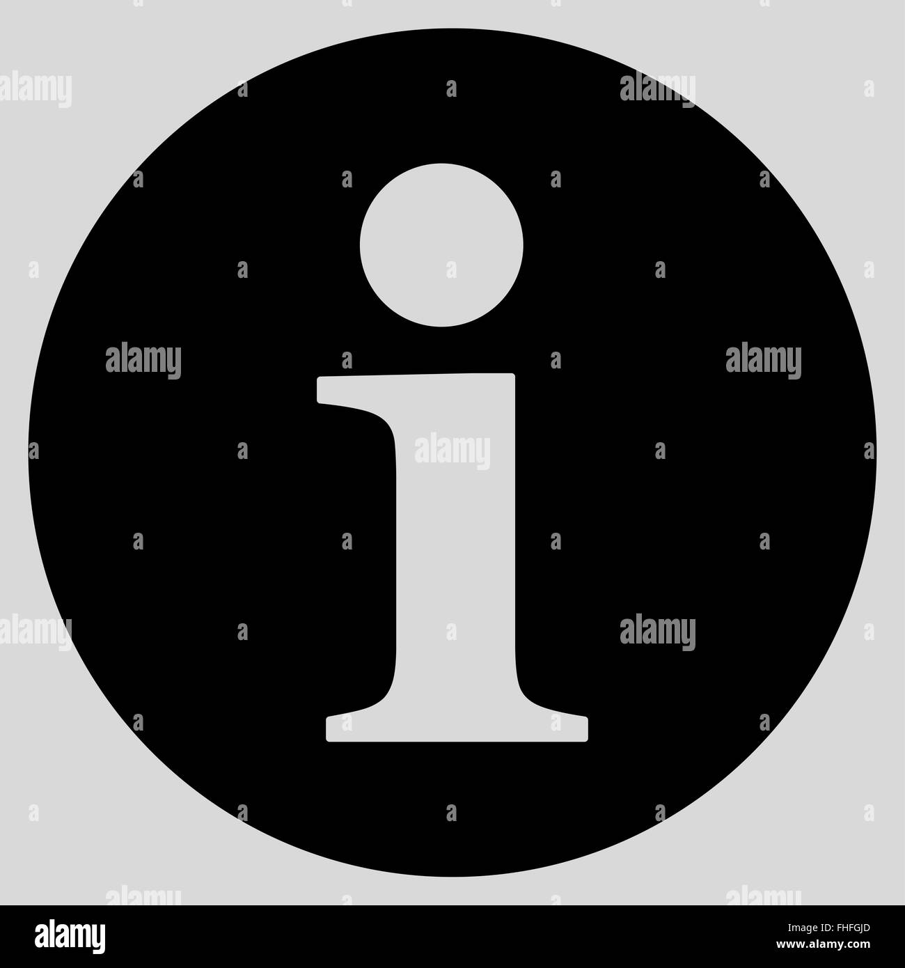 Information flat black color icon Stock Photo - Alamy