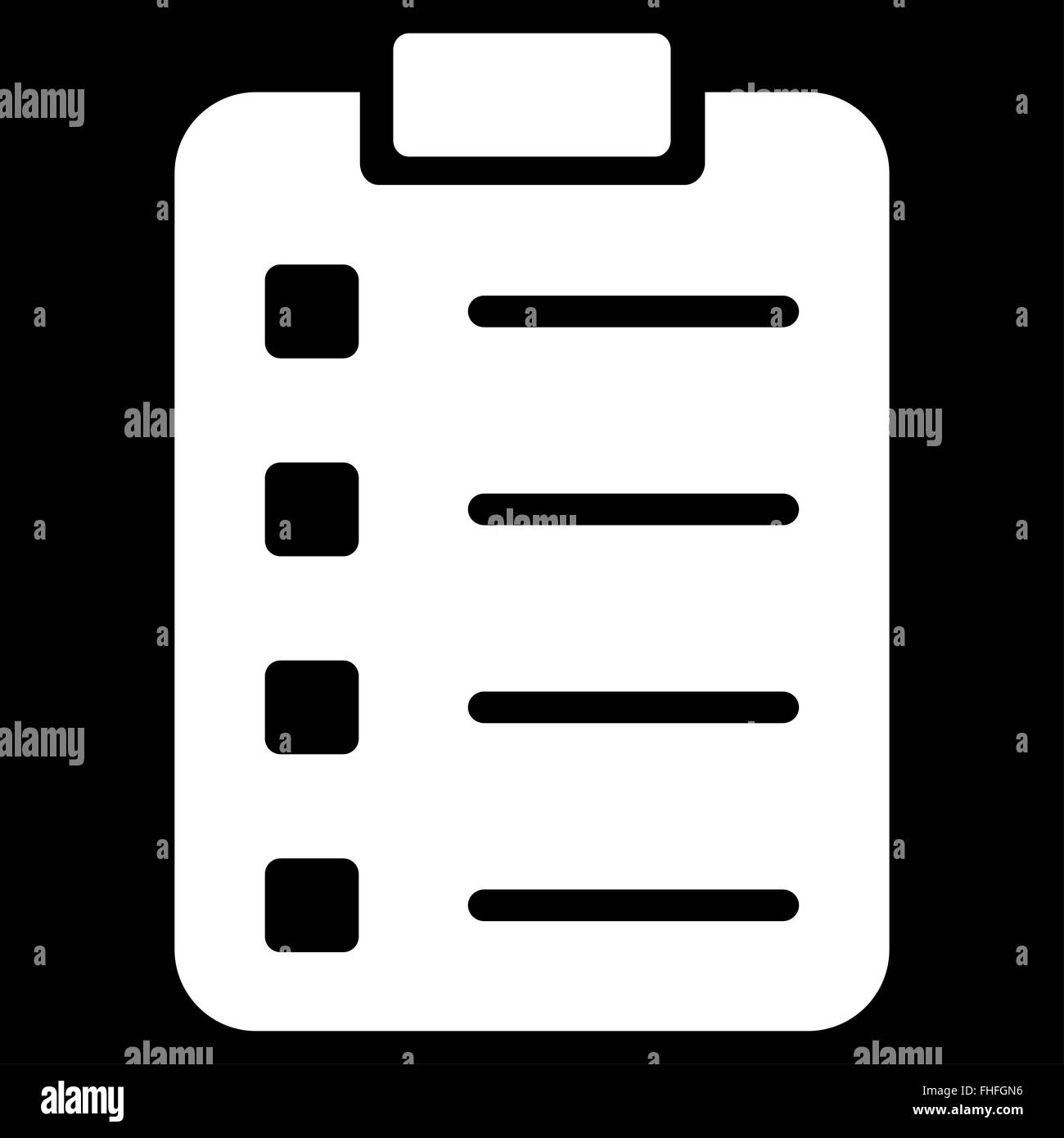 Pad Form Icon Stock Photo - Alamy