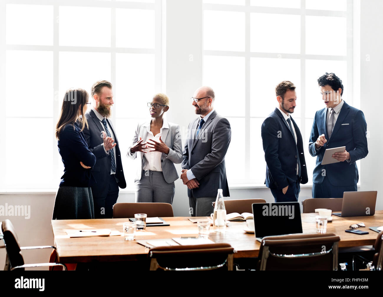 Business People Meeting Discussion Working Concept Stock Photo - Alamy