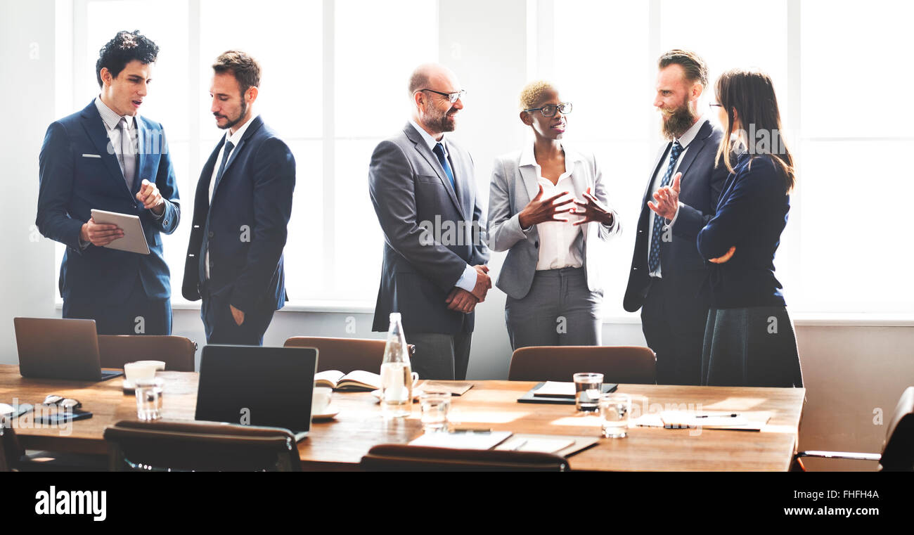 Business People Meeting Discussion Working Concept Stock Photo - Alamy