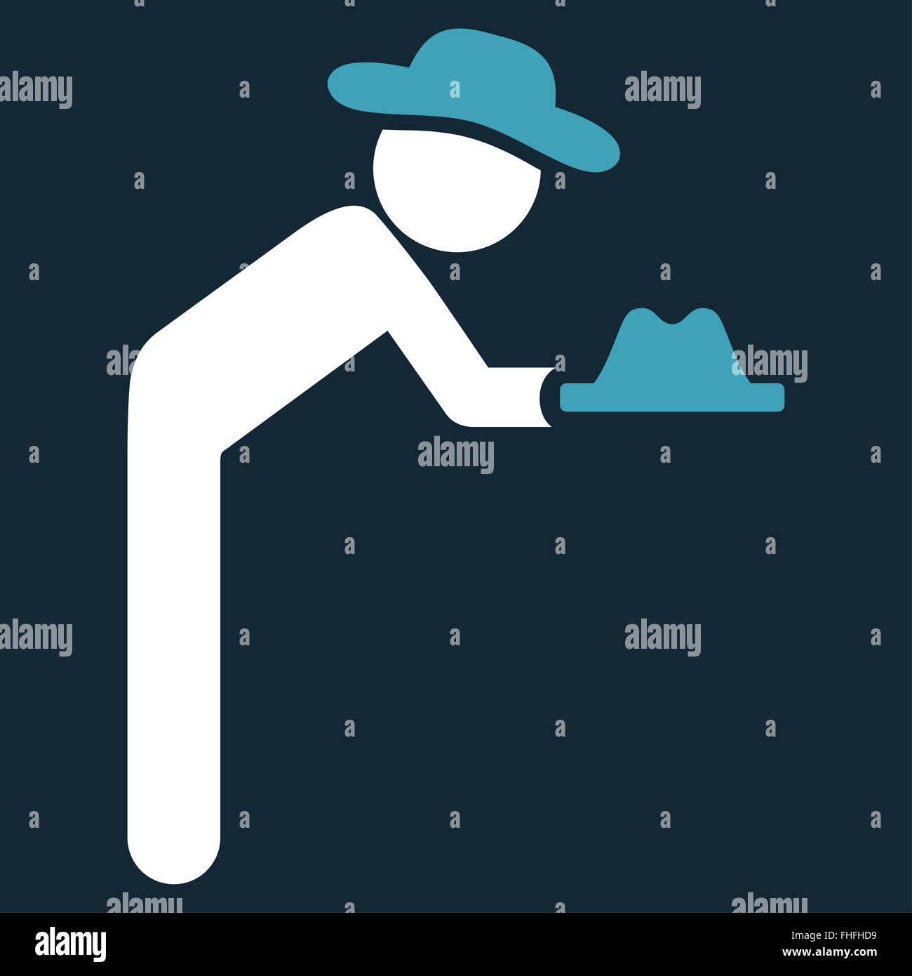Human Servant Icon Stock Photo - Alamy