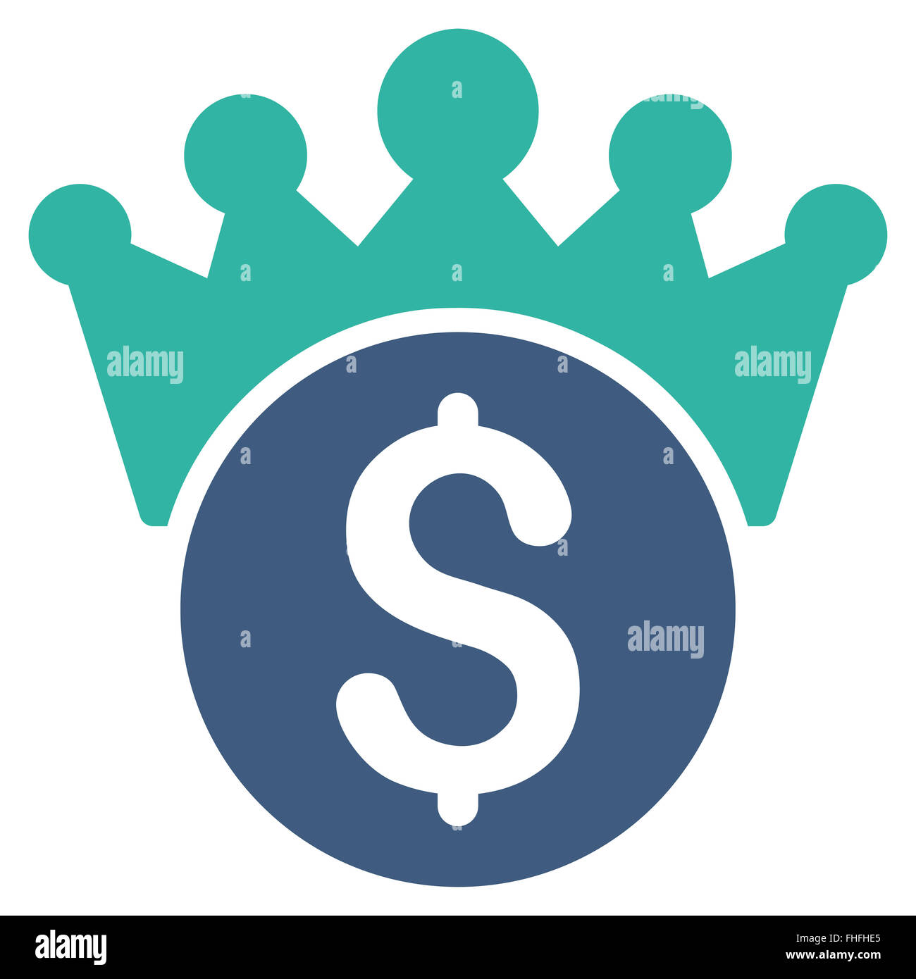 Financial Power Icon Stock Photo - Alamy