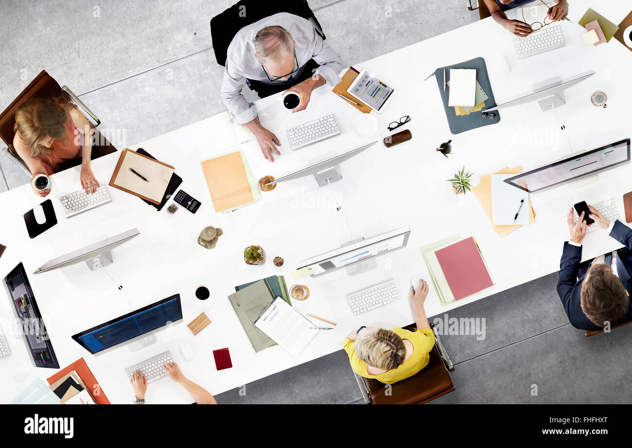 Business People Office Worker Working Concept Stock Photo - Alamy