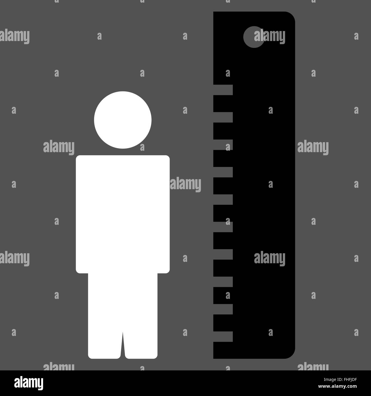 Human measure height Black and White Stock Photos & Images - Alamy