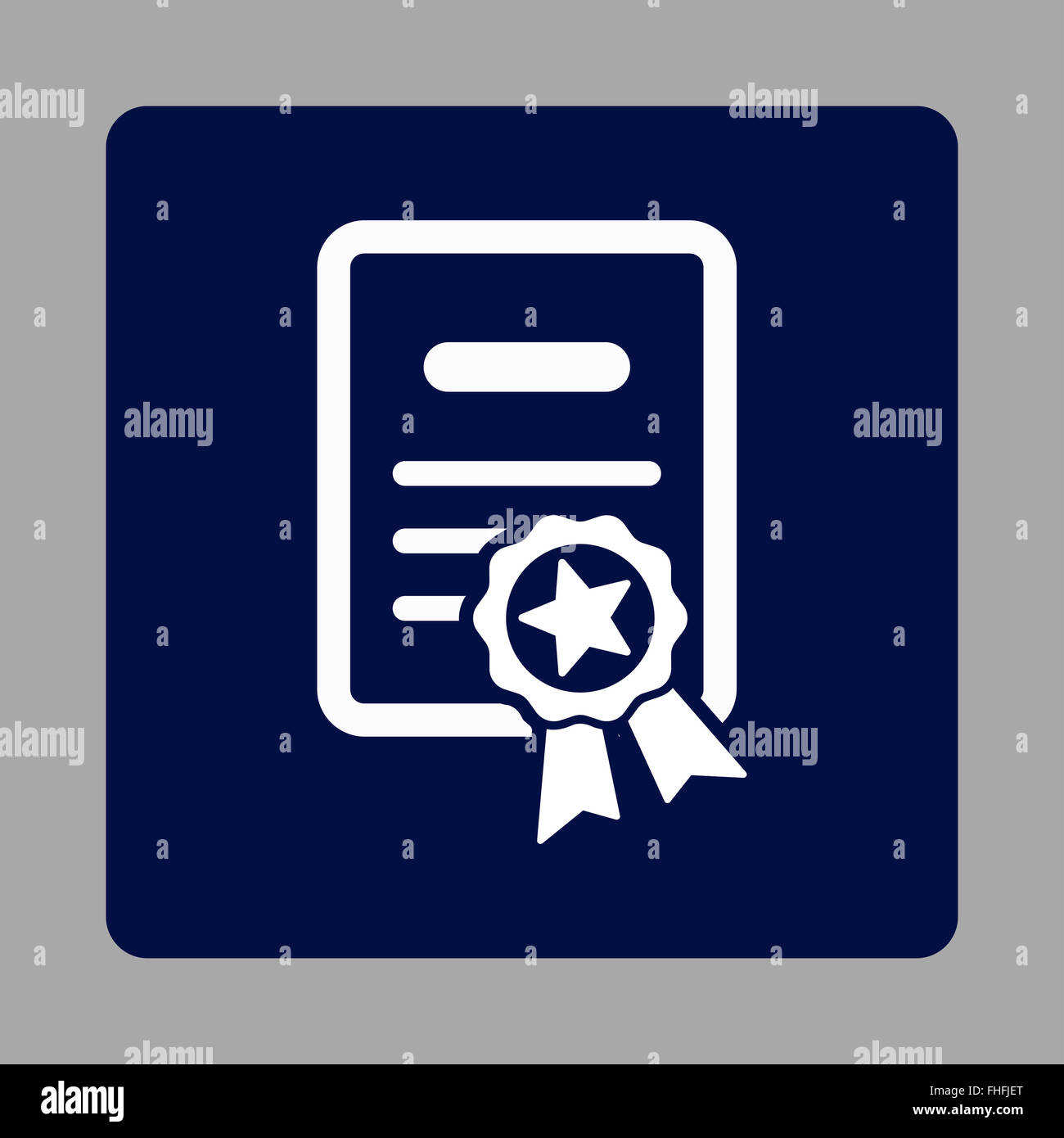 Certified Certification Rounded Square Button Stock Photo - Alamy