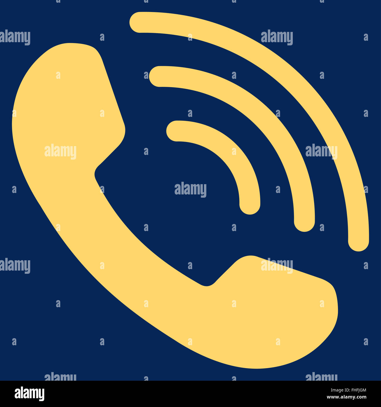 Phone Call Flat Icon Stock Photo - Alamy