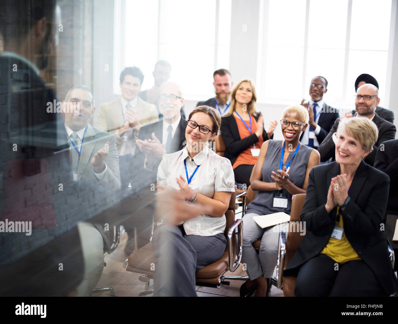 Applause Appreciation Award Cheerful Meeting Concept Stock Photo - Alamy