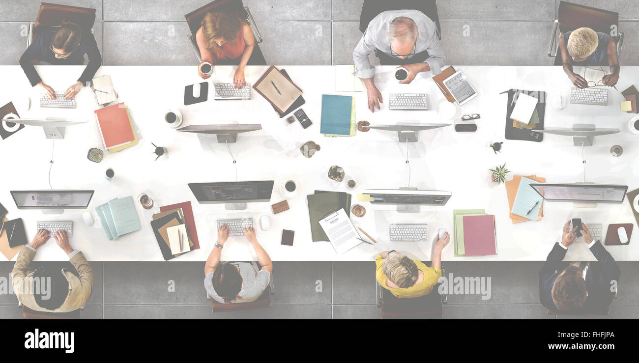 Business Team Meeting Connection Digital Technology Concept Stock Photo ...