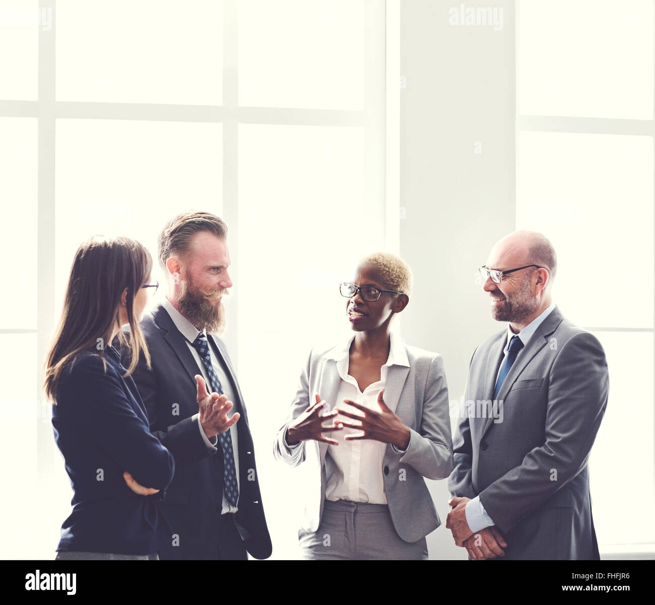 Business Group Meeting Discussion Strategy Working Concept Stock Photo ...