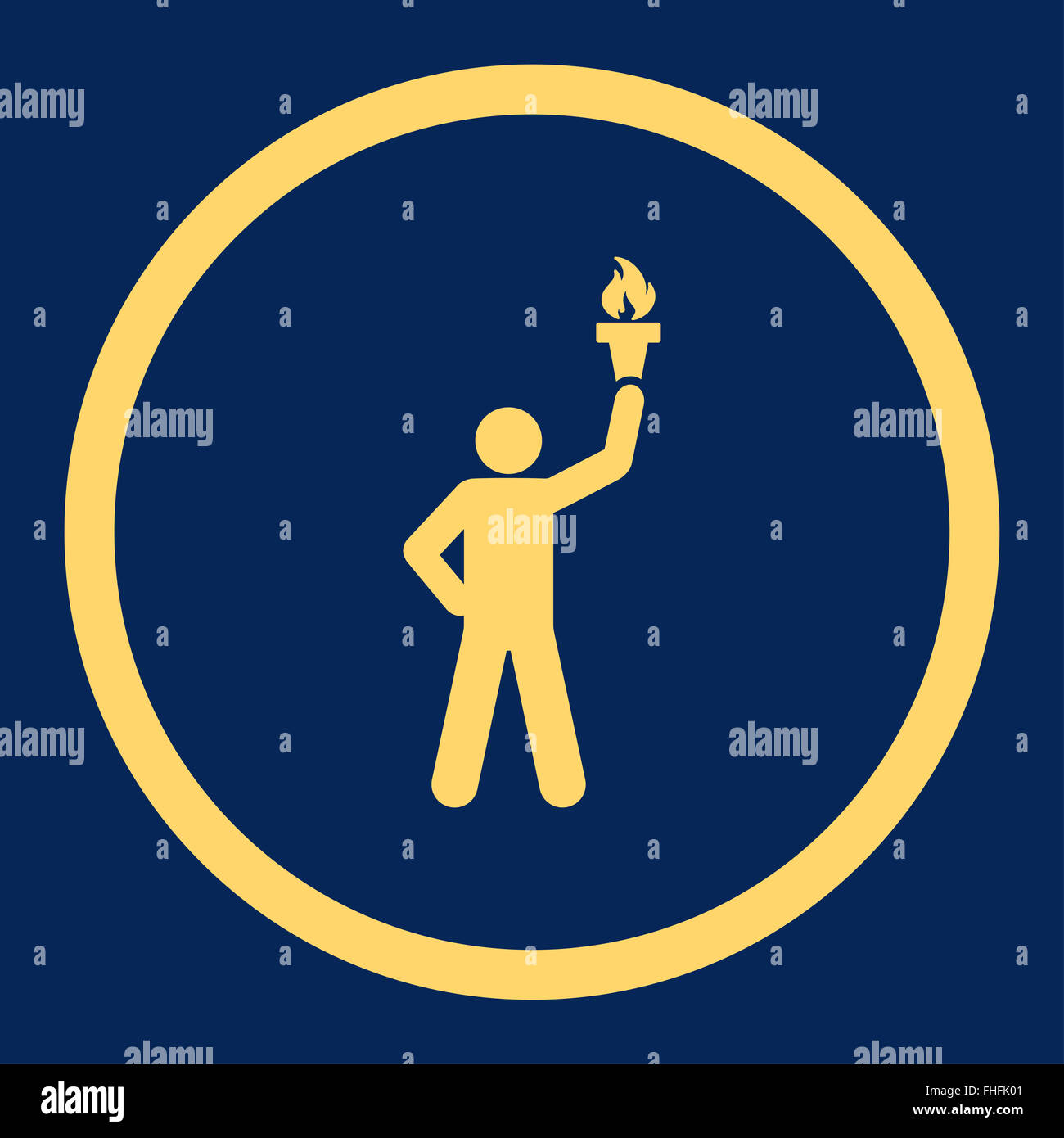 Freedom torch icon Stock Photo - Alamy