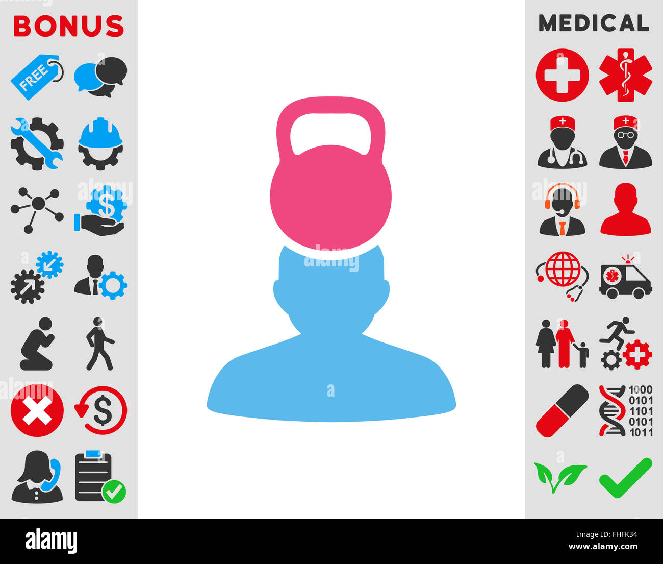 Patient Stress Icon Stock Photo - Alamy