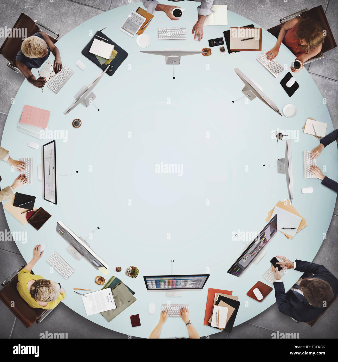 Business People Meeting Discussion Working Concept Stock Photo - Alamy