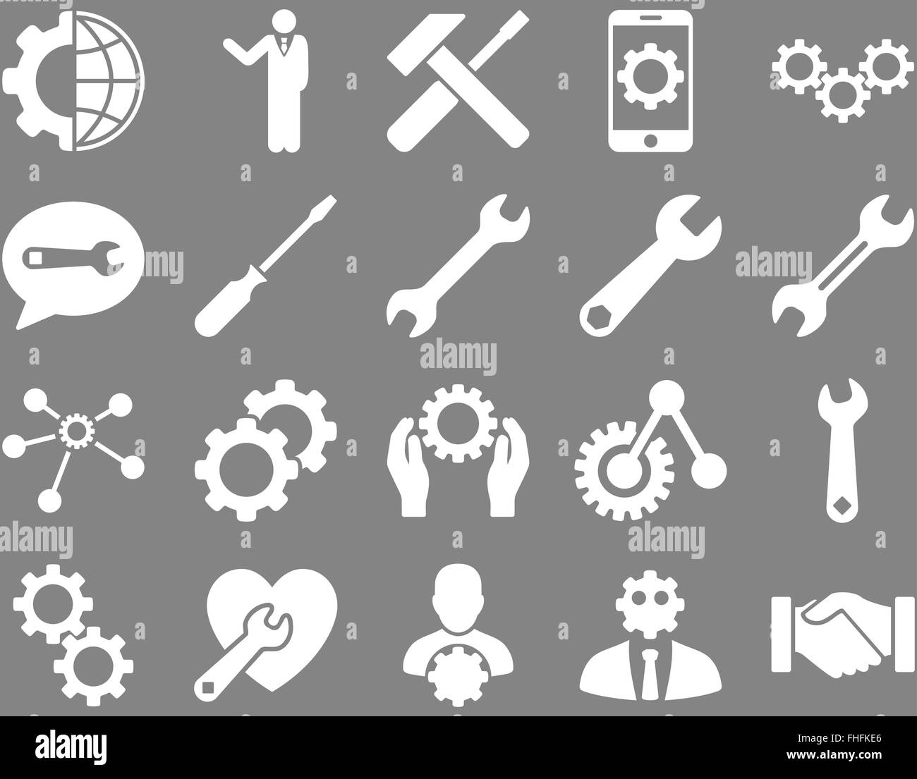 Settings and Tools Icons Stock Photo - Alamy