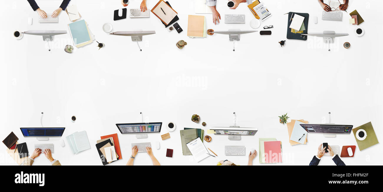 Business Team Meeting Connection Digital Technology Concept Stock Photo ...