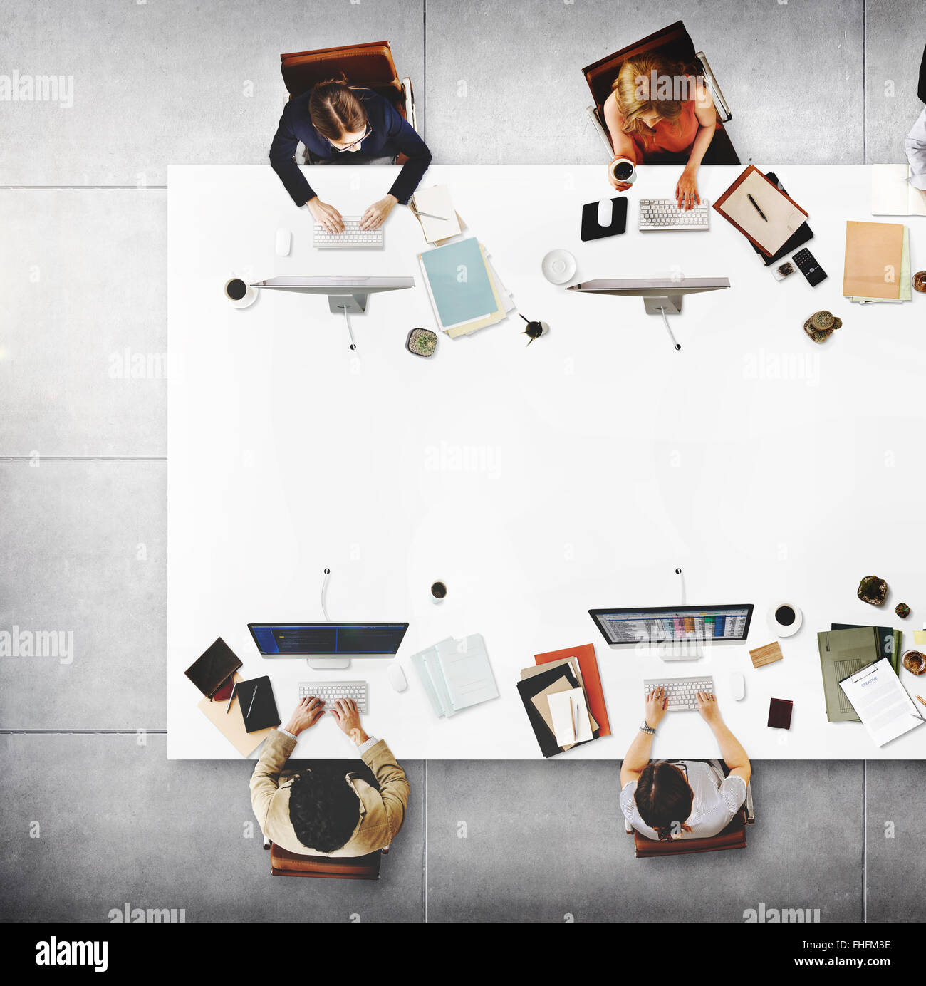 Business Team Meeting Connection Digital Technology Concept Stock Photo ...