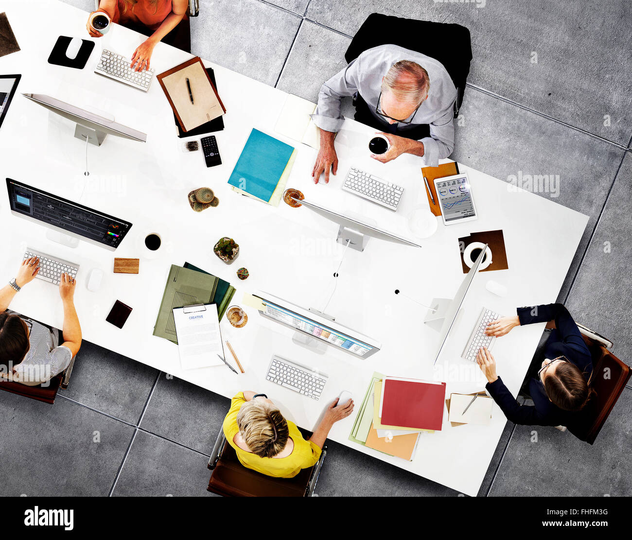 Business Team Meeting Connection Digital Technology Concept Stock Photo ...