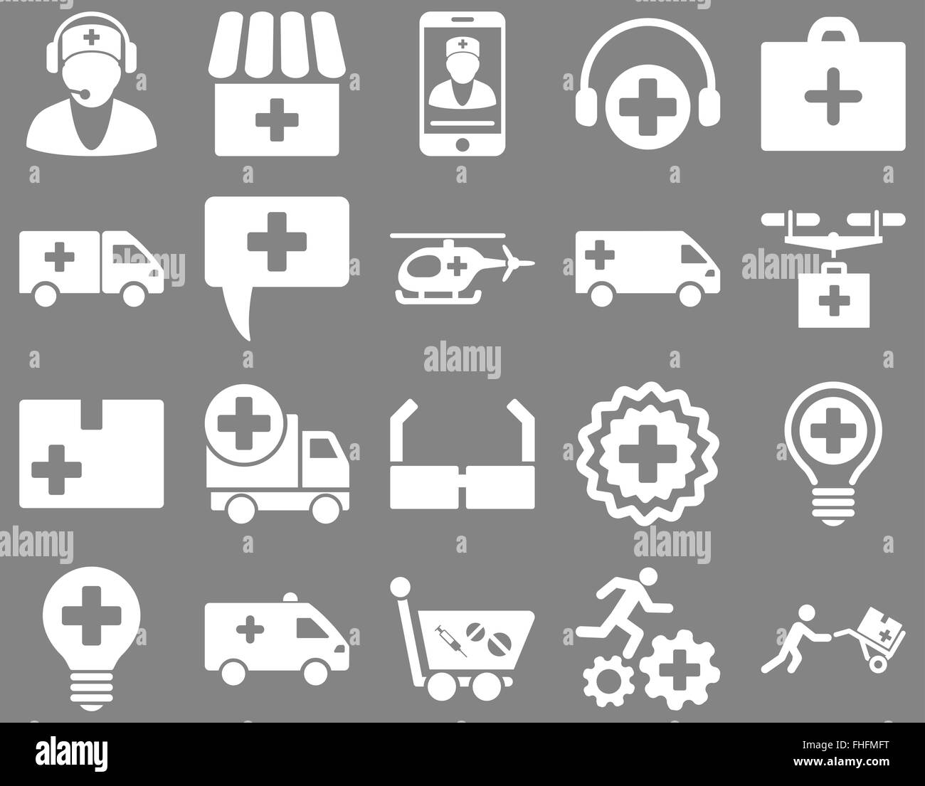 Medical icon set Stock Photo - Alamy