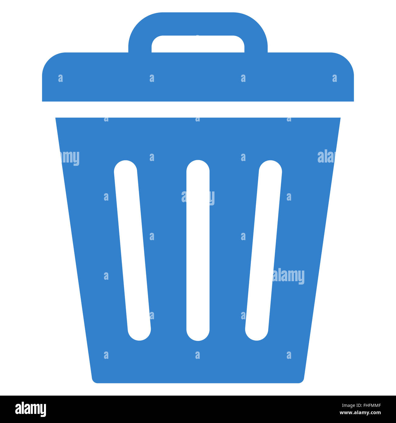 Trash Can flat cobalt color icon Stock Photo - Alamy