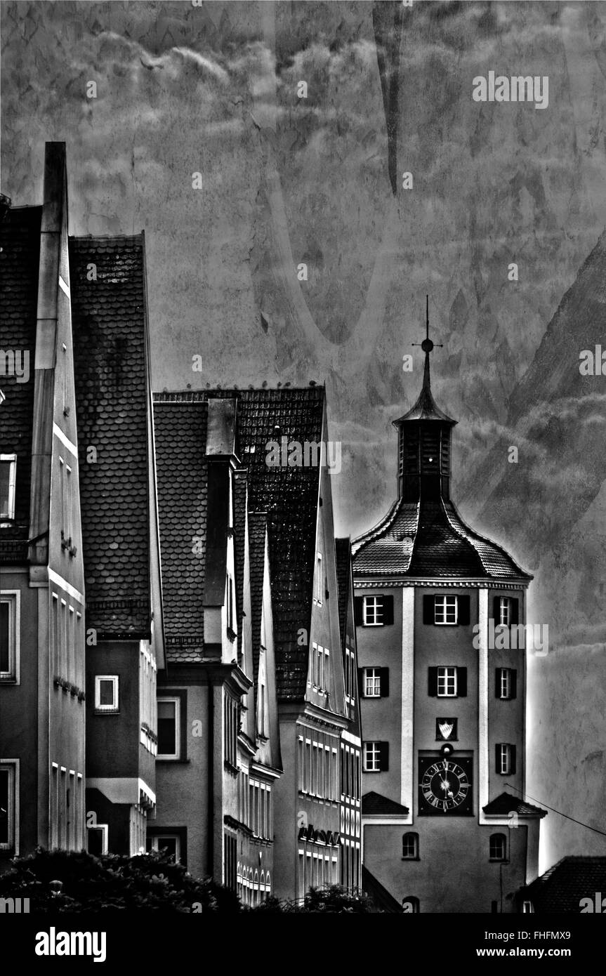 Gabled tower Black and White Stock Photos & Images - Alamy
