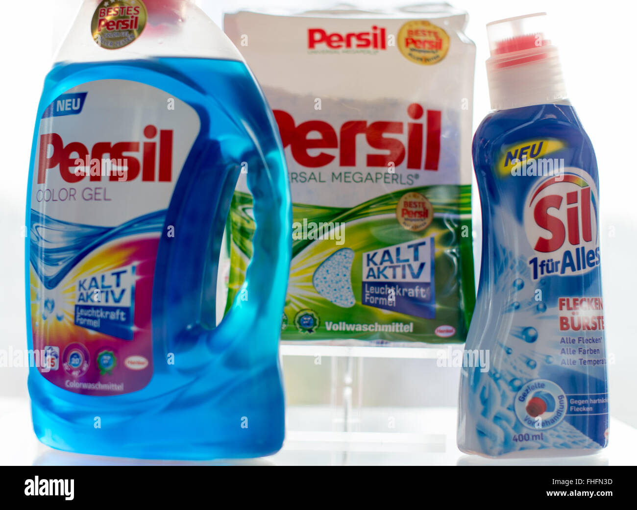 Duesseldorf, Germany. 25th Feb, 2016. Cleaning supplies from Henkel ...