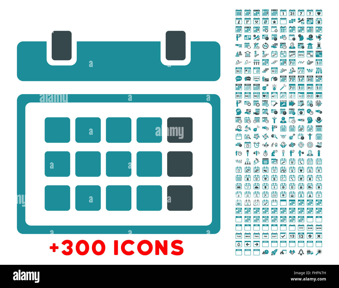 Calendar Flat Icon Stock Photo - Alamy