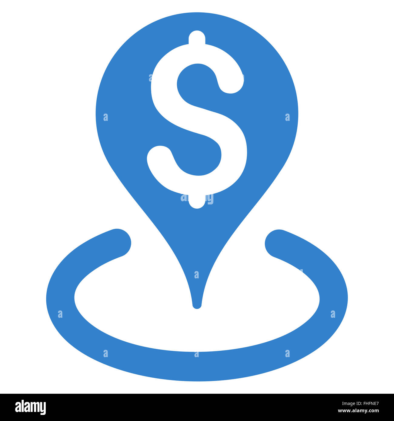 Bank Location Icon Stock Photo - Alamy