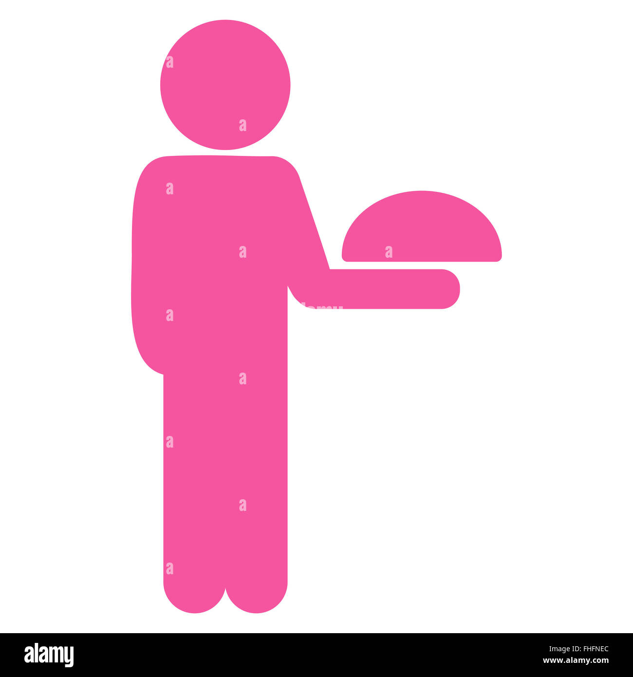 Customer Waiter Icon Stock Photo - Alamy