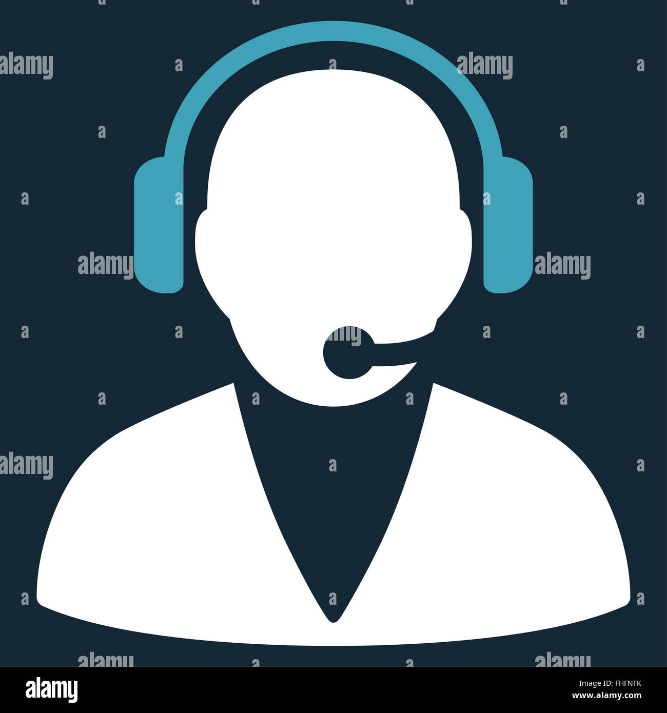 Support Operator Icon Stock Photo - Alamy