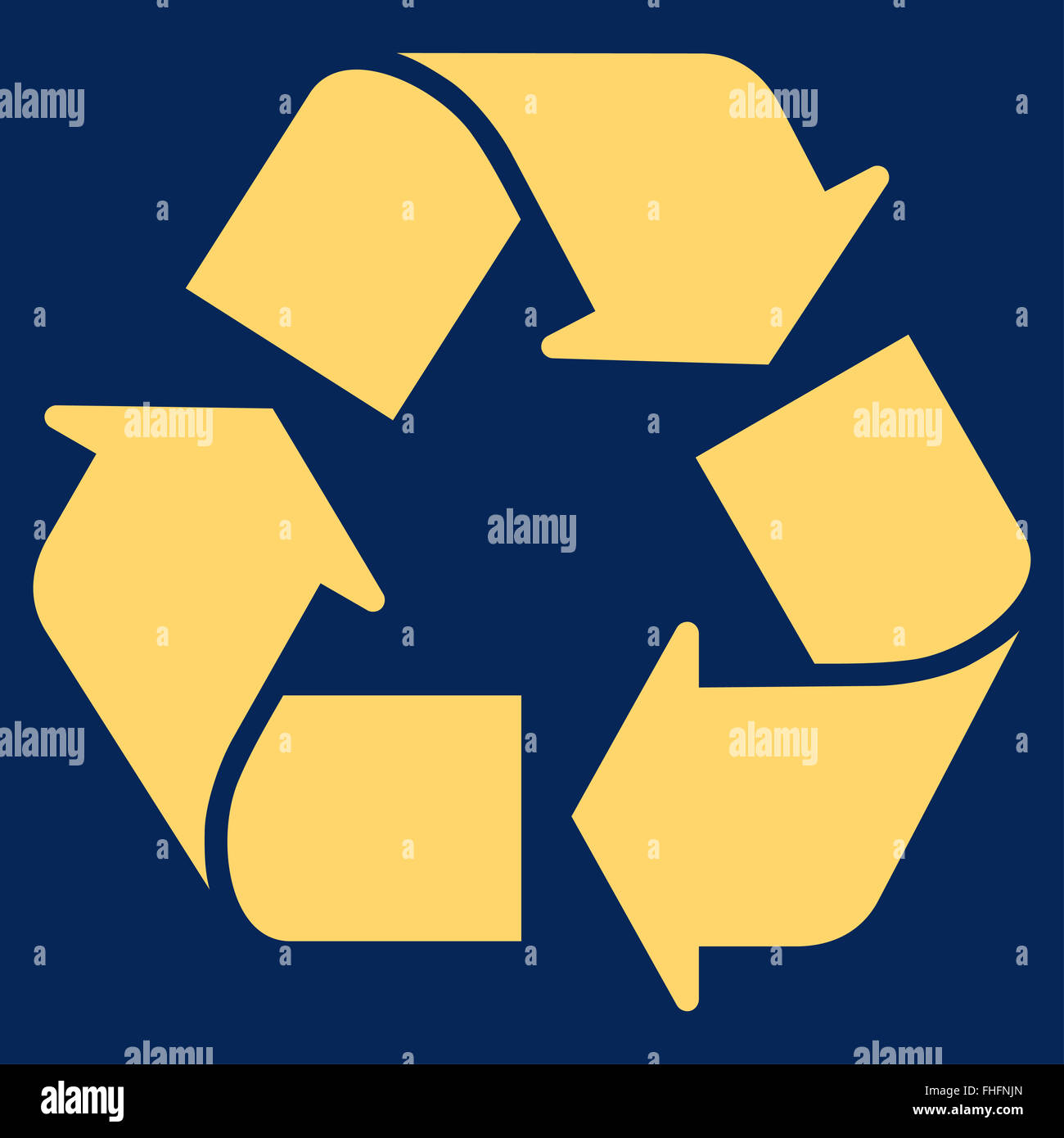 Recycle Flat Icon Stock Photo - Alamy
