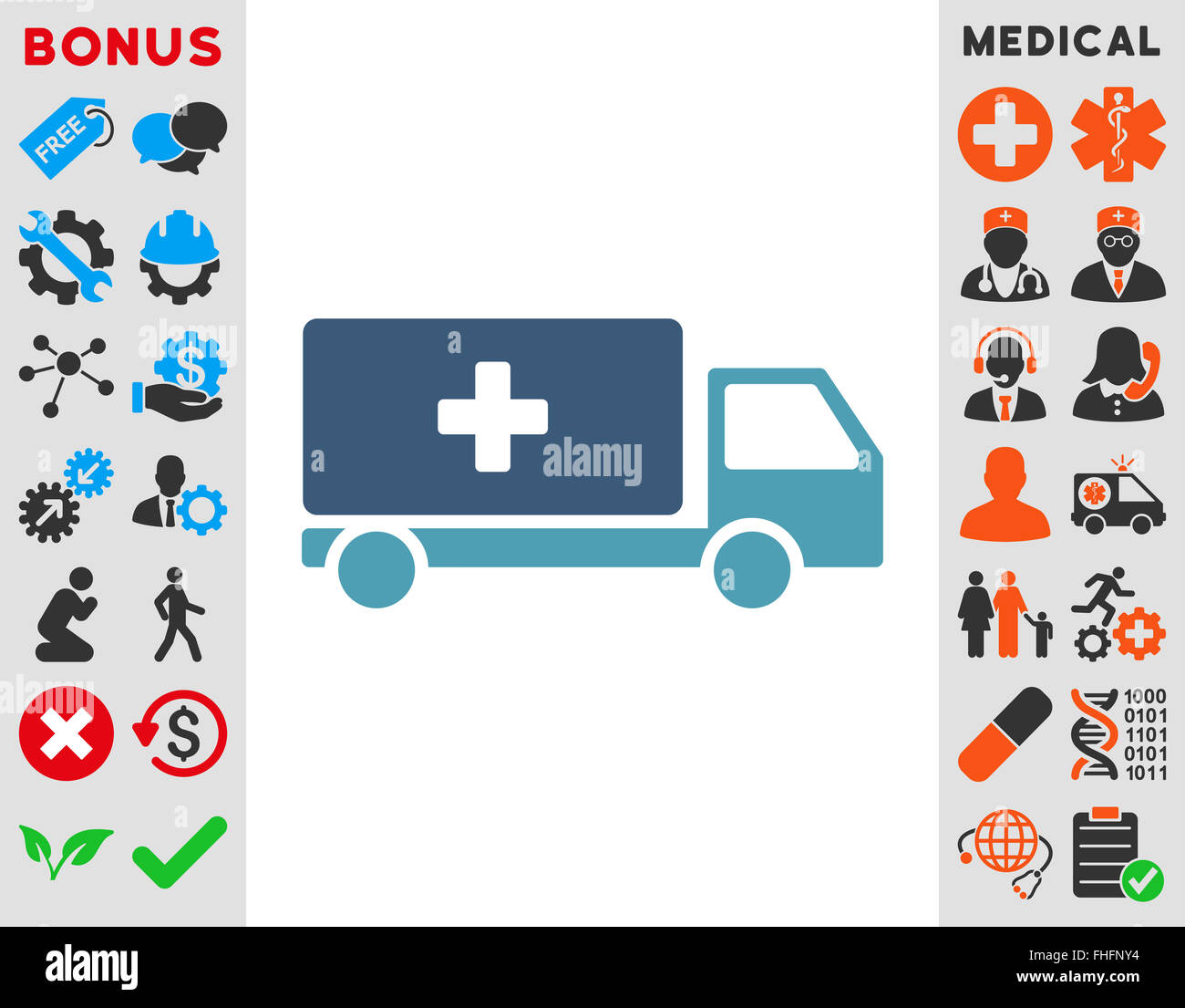 Medical Shipment Icon Stock Photo - Alamy