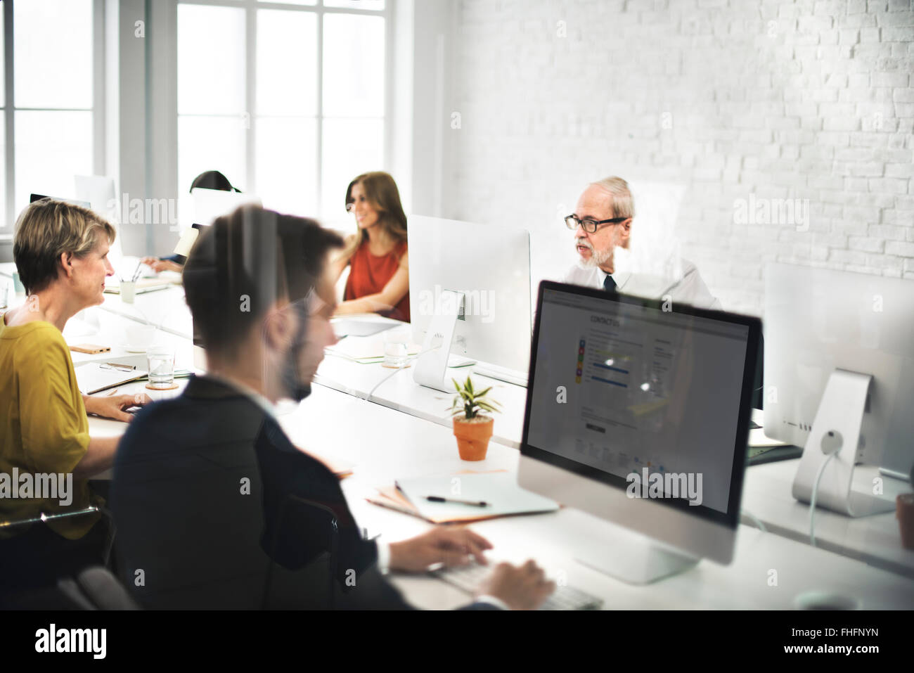 Business Team Contact us Helpdesk Internet Concept Stock Photo - Alamy