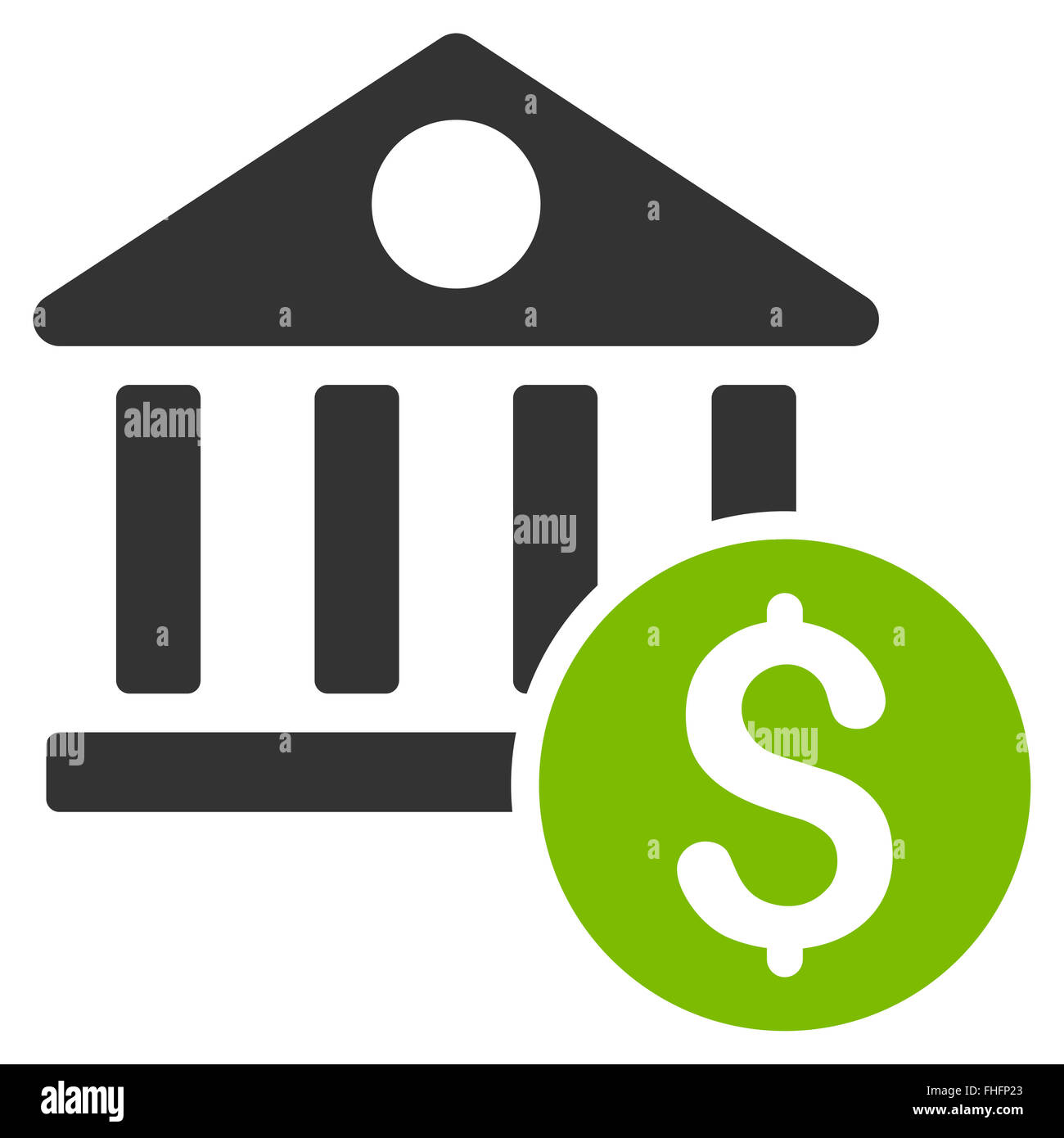 Dollar Bank Icon Stock Photo - Alamy