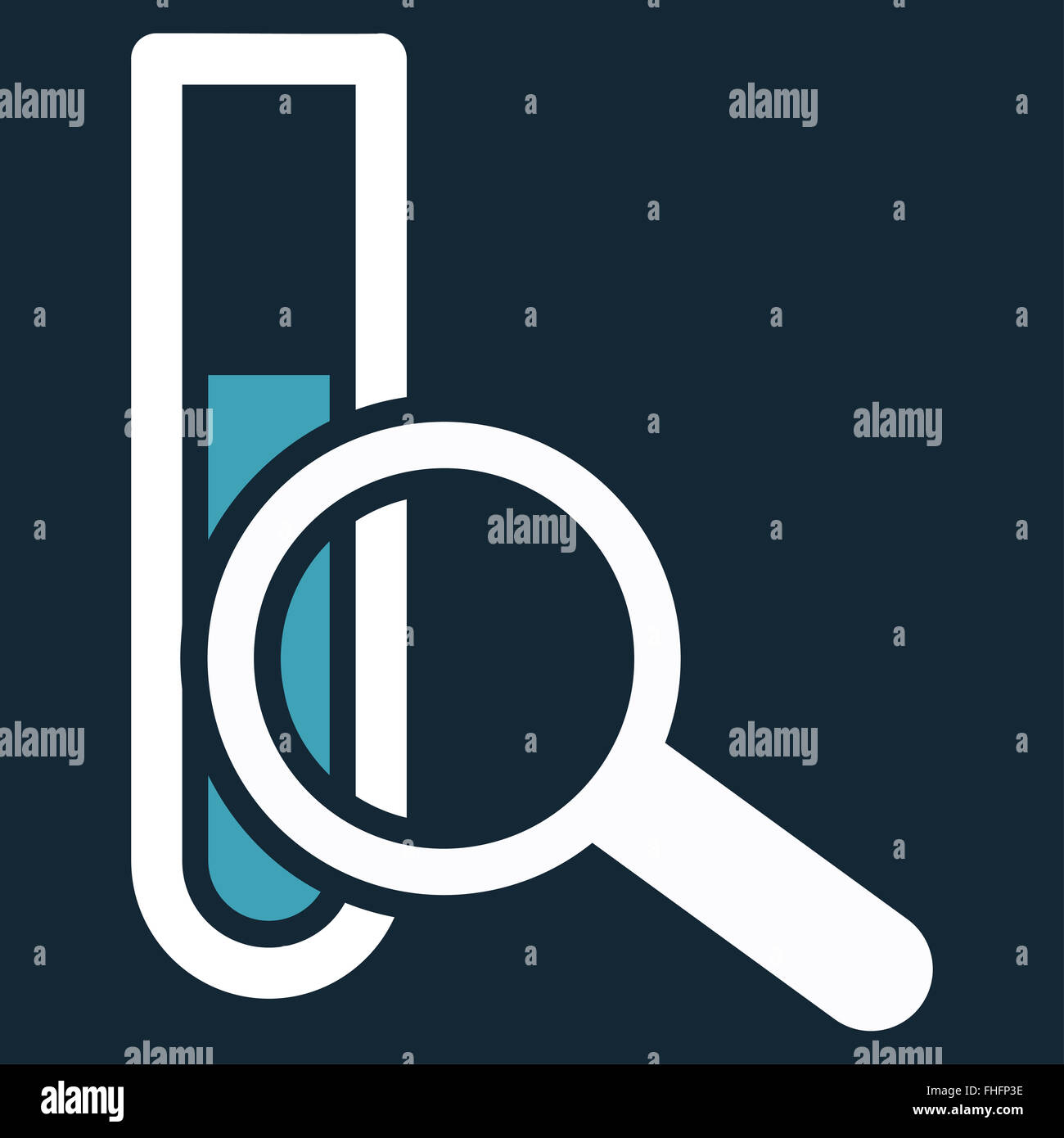 Chemical Test Icon Stock Photo - Alamy